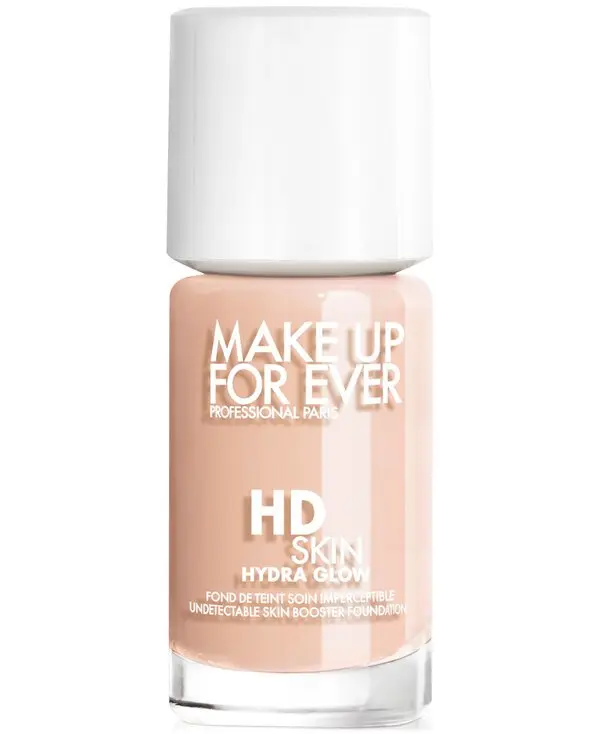MAKE UP FOR EVER Hd Skin Hydra Glow Skincare Foundation With Hyaluronic Acid 1n00 Alabaster - 1n06 - Porcelainâ  - For Light Skin With